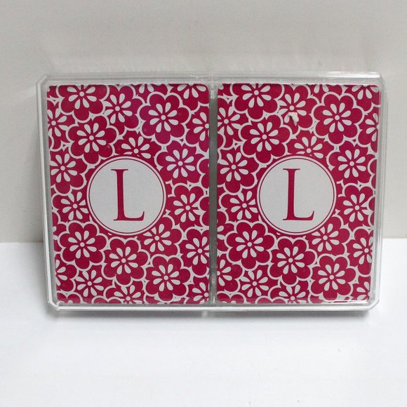 Games | Double Deck Equals 2 Decks Of Monogramed Playing Cards Alphabet ...